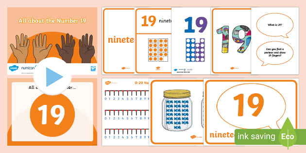 All About Number 19 Resource Pack (Includes Numicon Shapes)